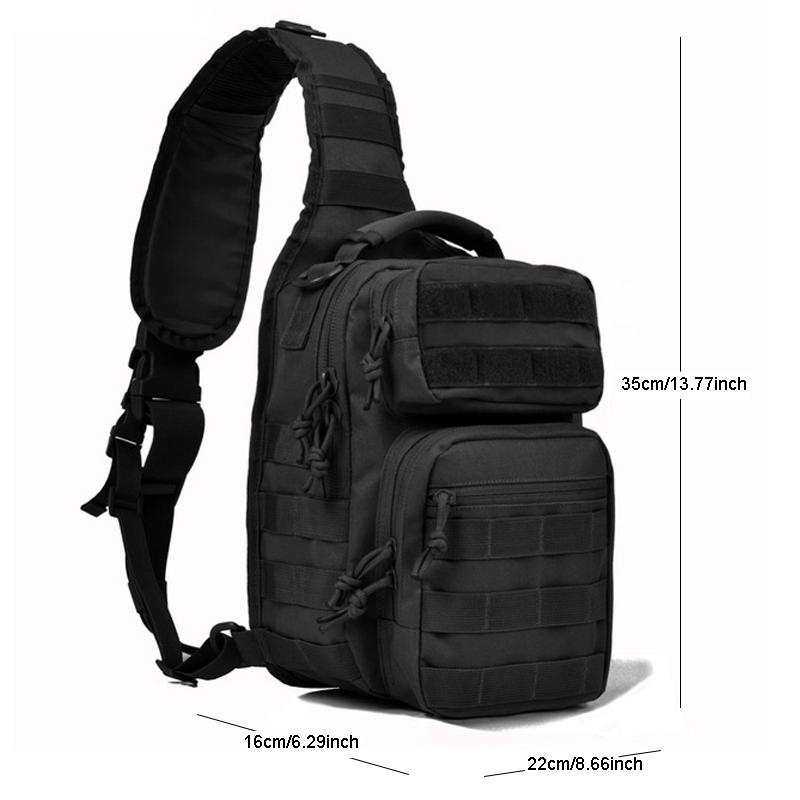 Men's Tactical Sling Pack Military Utility Shoulder Backpack for ...