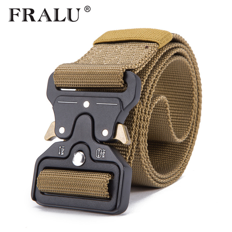 Mens Tactical Military Nylon Belt Outdoor Multifunctional Training ...