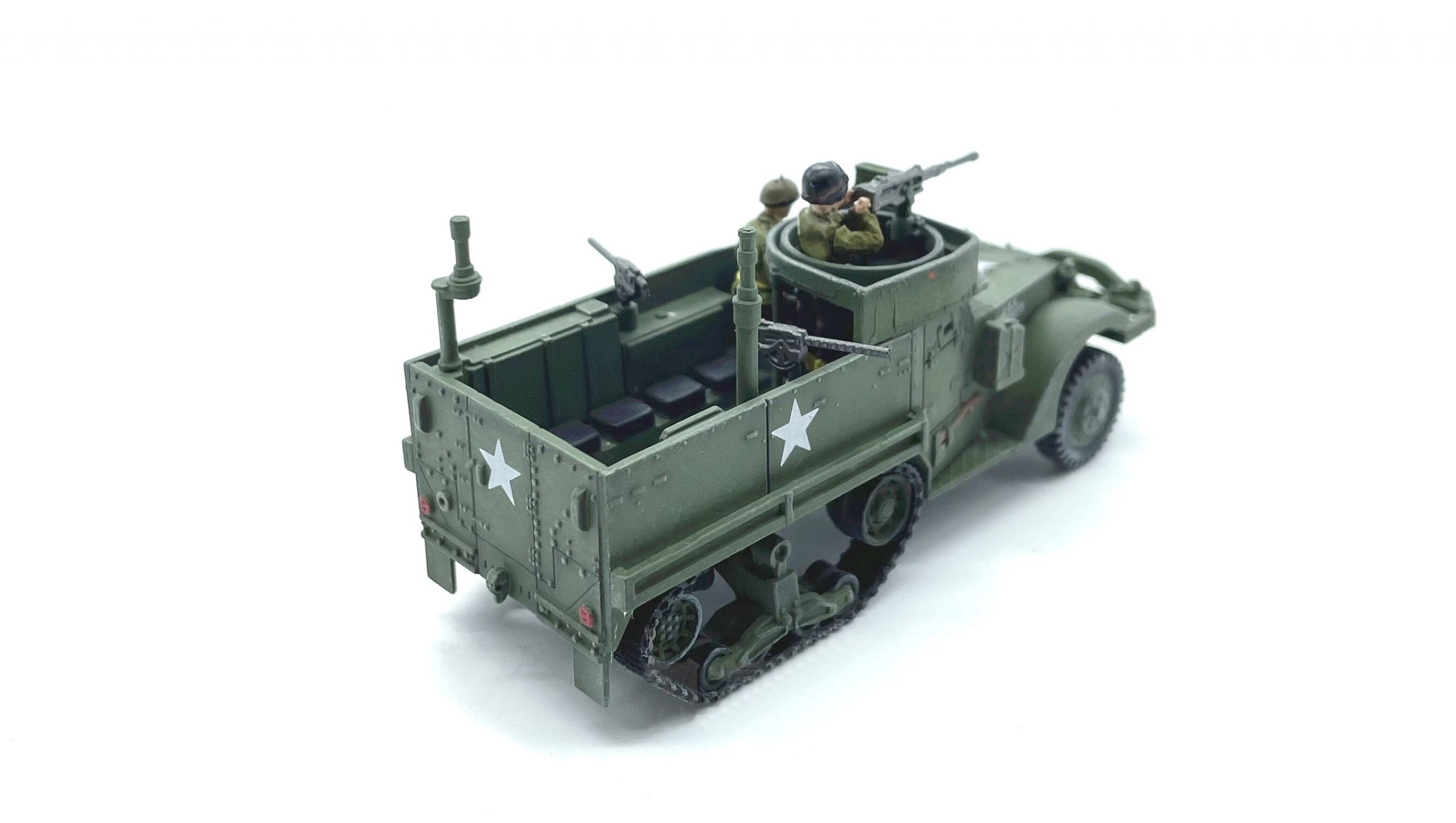 1: 72 US M3 Semi Tracked Armored Vehicle WWII Military Truck Model ...