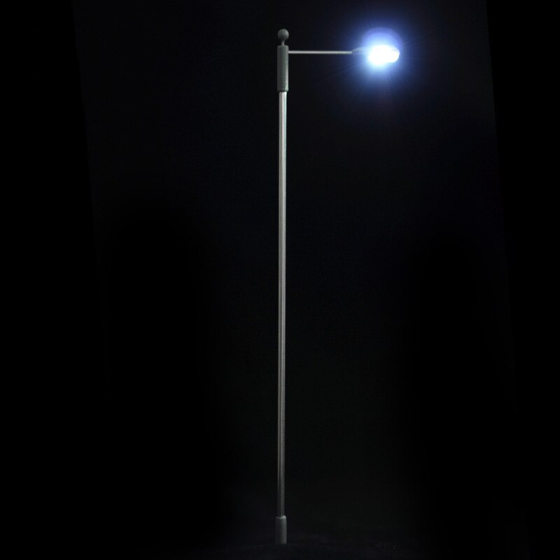 Architectural Miniature Metal Street Lamp with Light 4-14cm for 1:75-1: ...