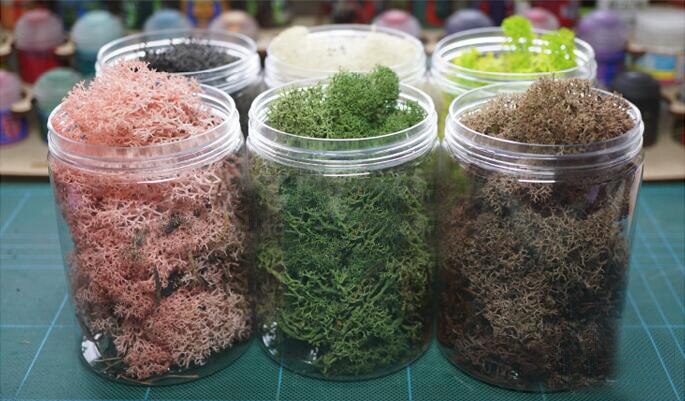DIY Miniature Model Simulation Bush 450ml Low Grass Lichen for Military ...