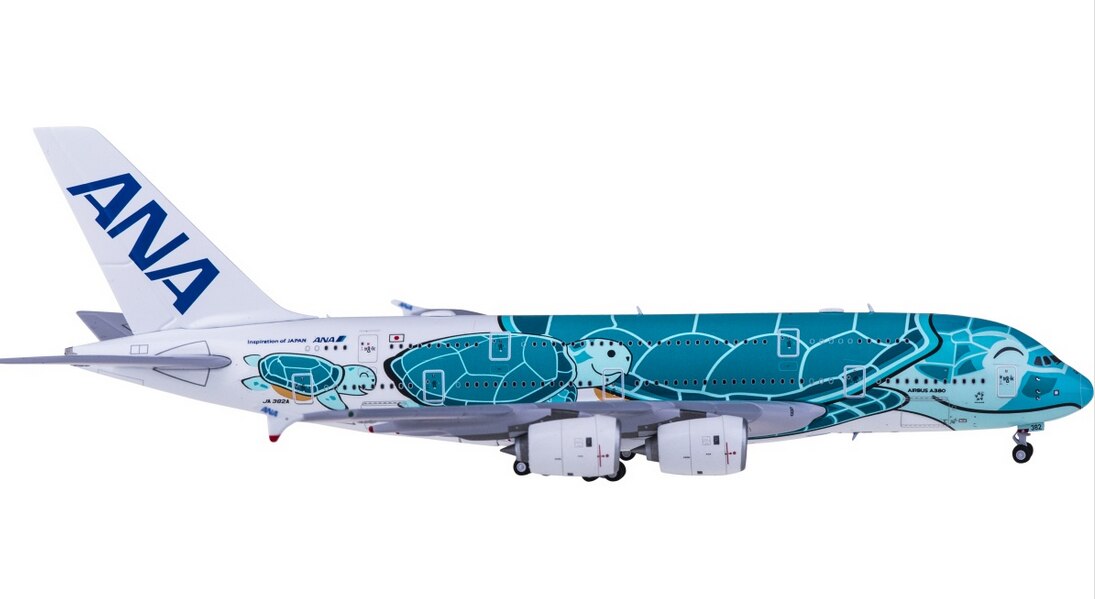 1:400 Scale ANA A380 Turtle Model Airplane Alloy Collectible with ...