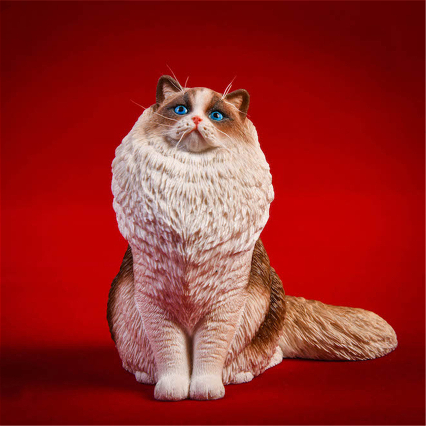Ragdoll Cat 1:6 Scale Resin Figure Animal Collector Toy Desktop ...