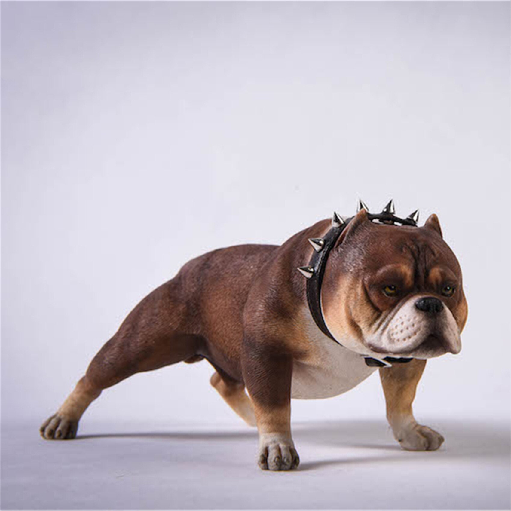 American Bully Pitbull Dog Figure 1:6 Scale Resin Animal Collector Toy ...