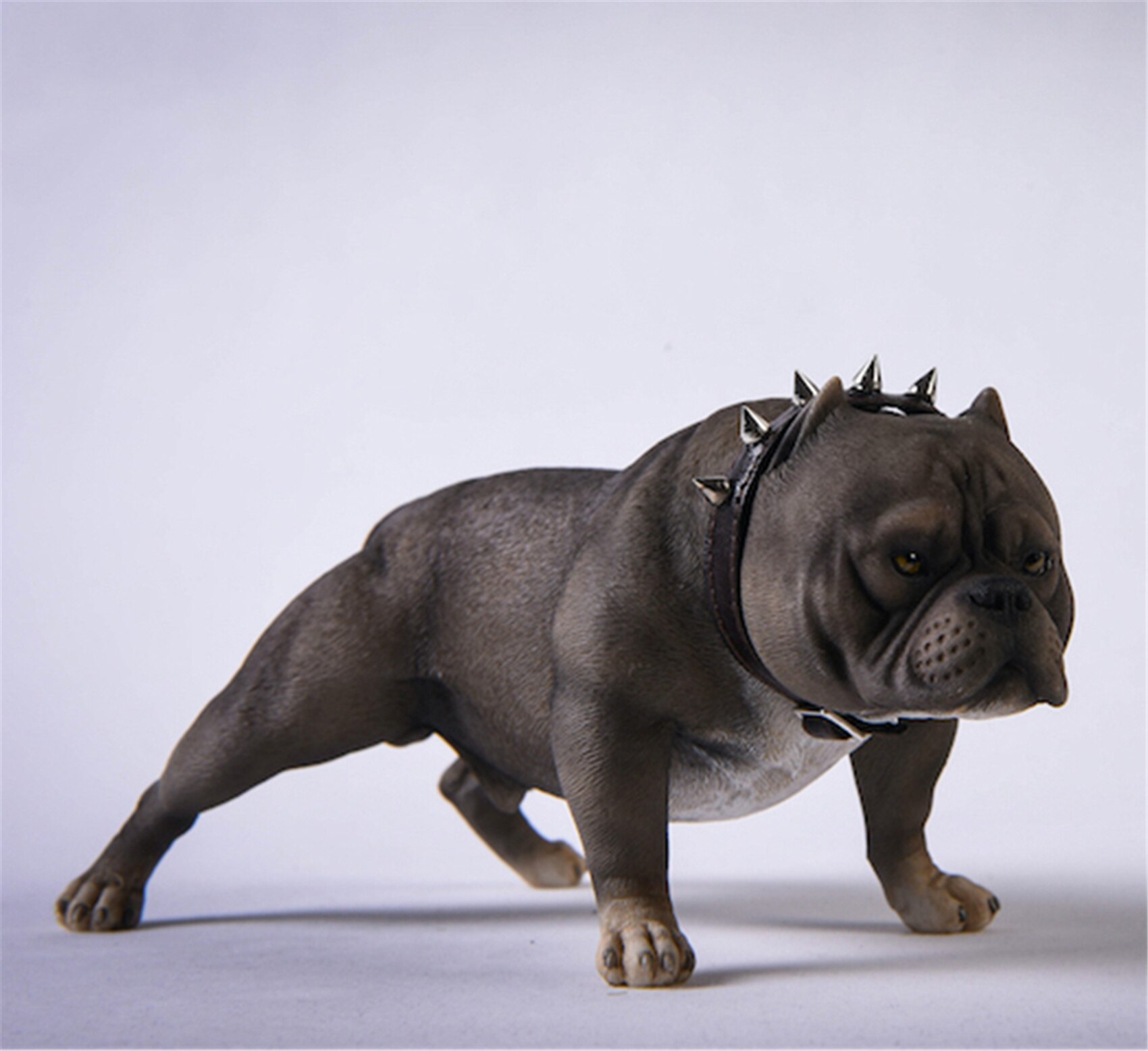 American Bully Pitbull Dog Figure 1:6 Scale Resin Animal Collector Toy ...