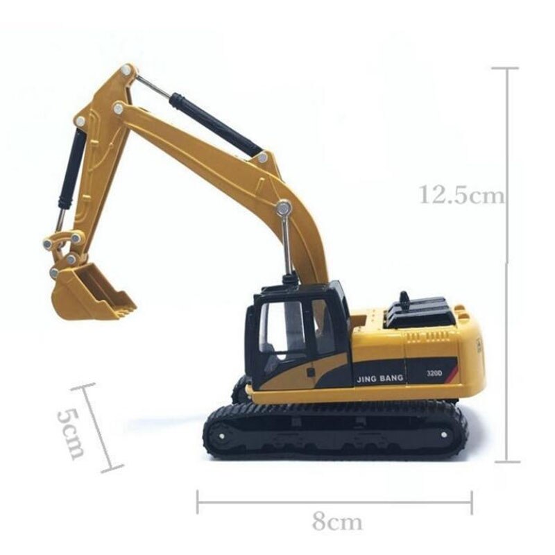 Diecast Metal Excavator Dump Truck Wheel Loader Model Engineering ...