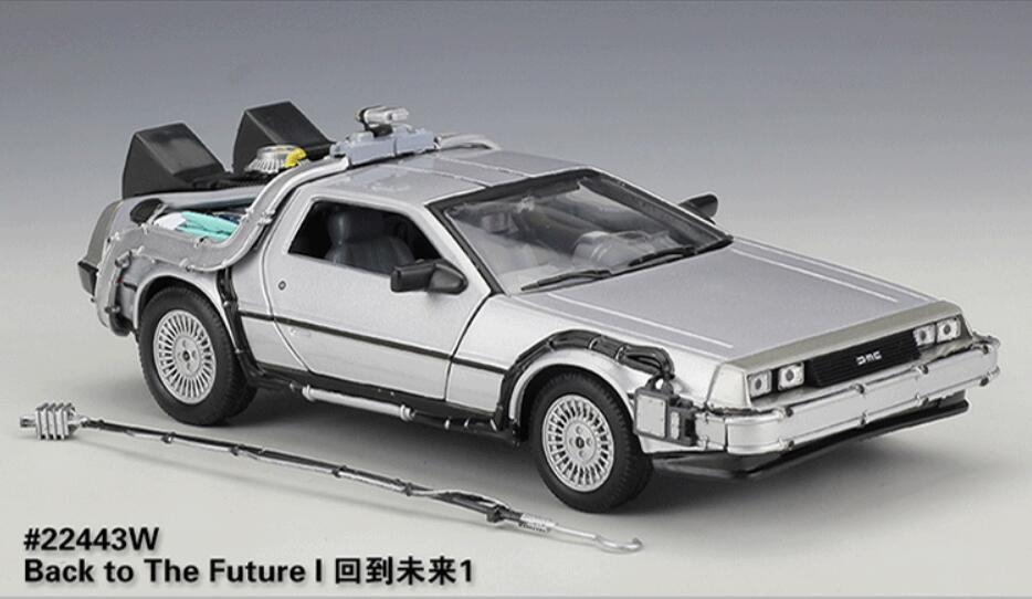 1/24 Scale DeLorean DMC-12 Diecast Model Back to the Future Part 2 Time ...