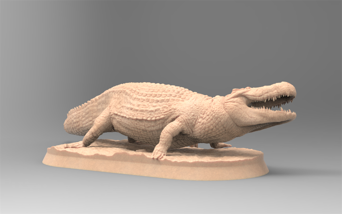 1/35 Purussaurus Resin Model Crocodile Figure Educational Toy for ...