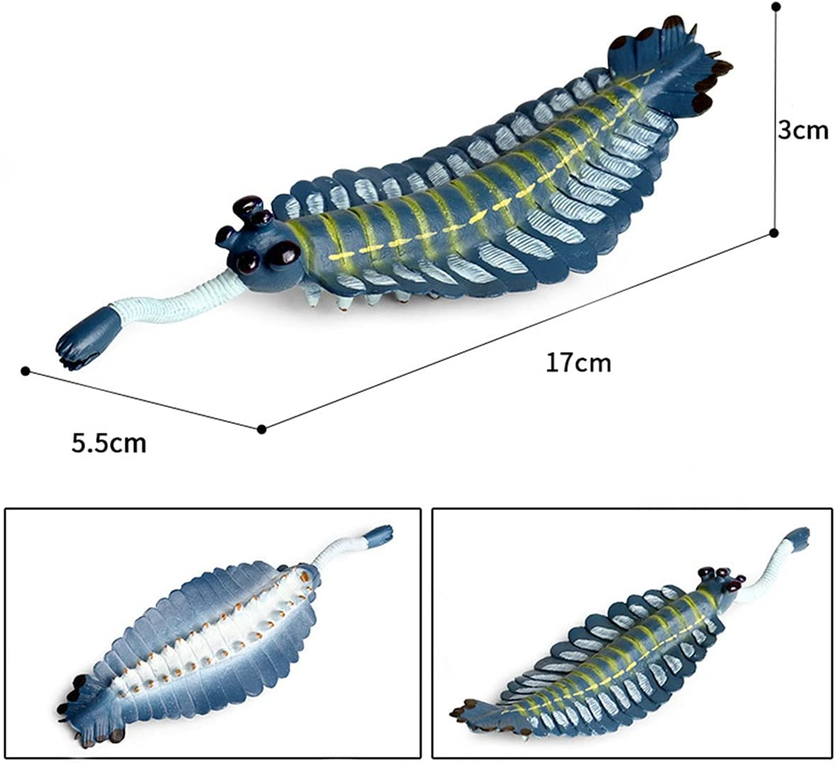Marine Animal Figure Set Cephalaspis Eurypterus Trilobita Educational ...