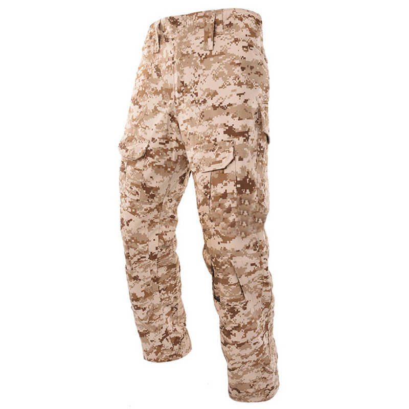 Multicam Tactical Pants with Knee Pads Camouflage Military Paintball ...
