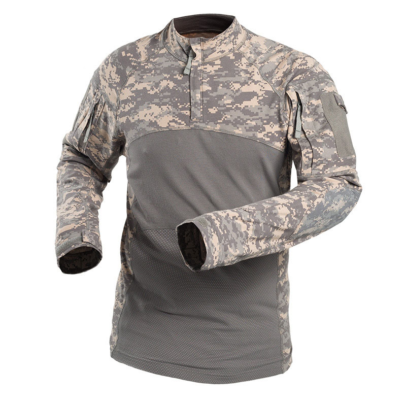 Multicam Camouflage Military Tactical Combat Shirt Men Army Long Sleeve ...