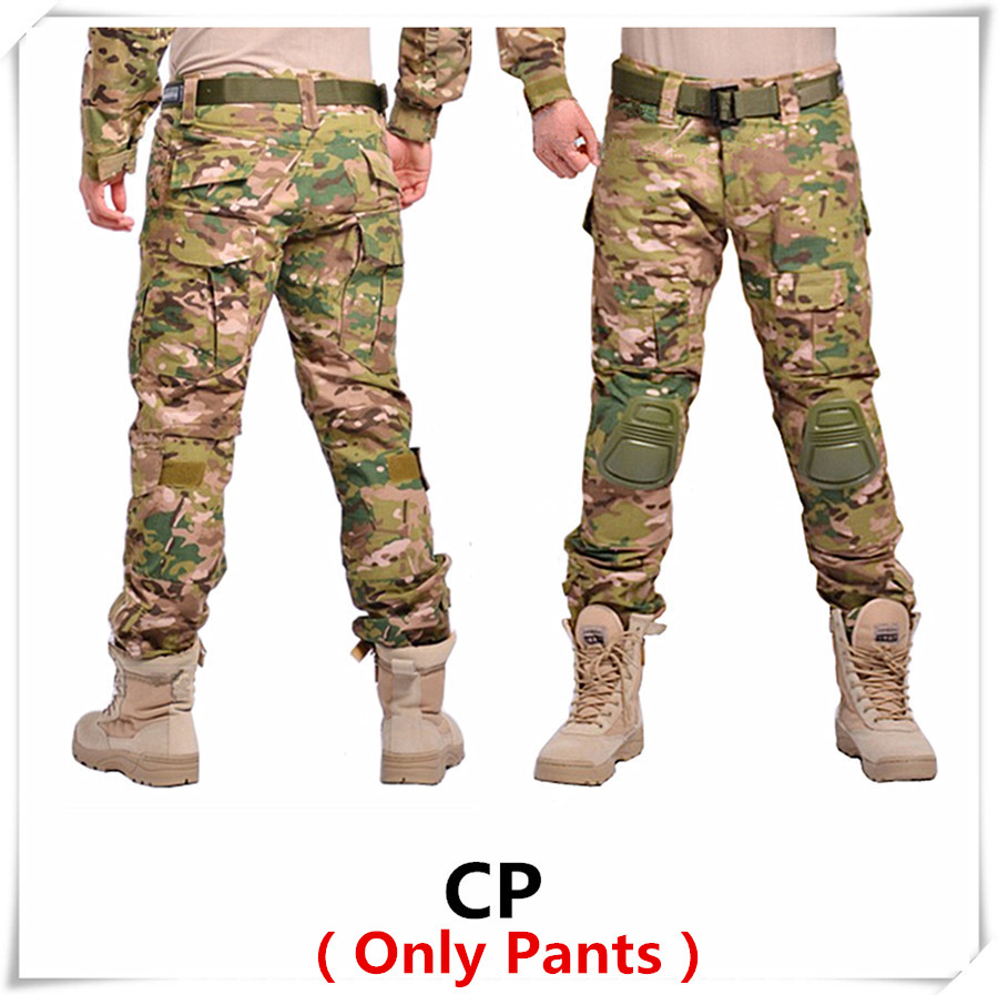 Camouflage Military Cargo Pants Multicam Tactical Combat Trousers with ...