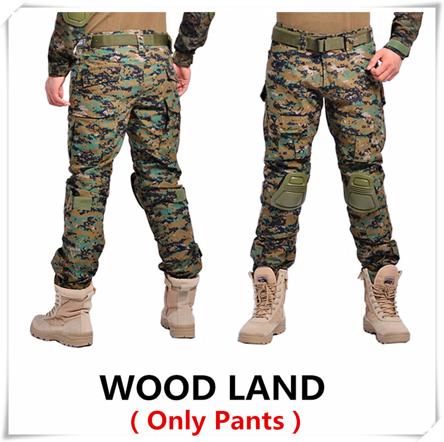 Camouflage Military Cargo Pants Multicam Tactical Combat Trousers with ...