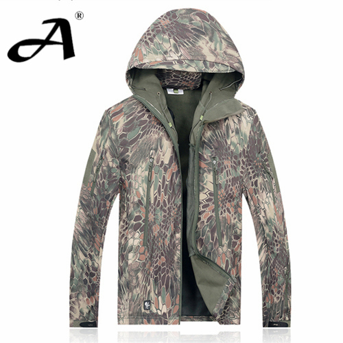 Army Camouflage Military Jacket Waterproof Windbreaker Raincoat for Men ...