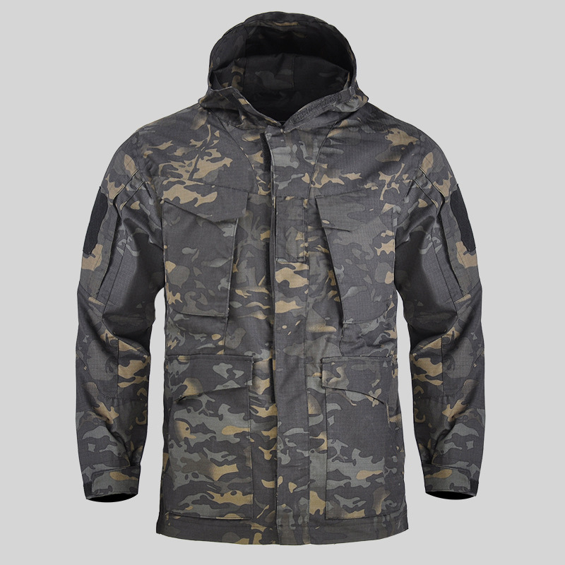 M65 Camouflage Military Field Jacket Men's Tactical Windbreaker Hoodie ...