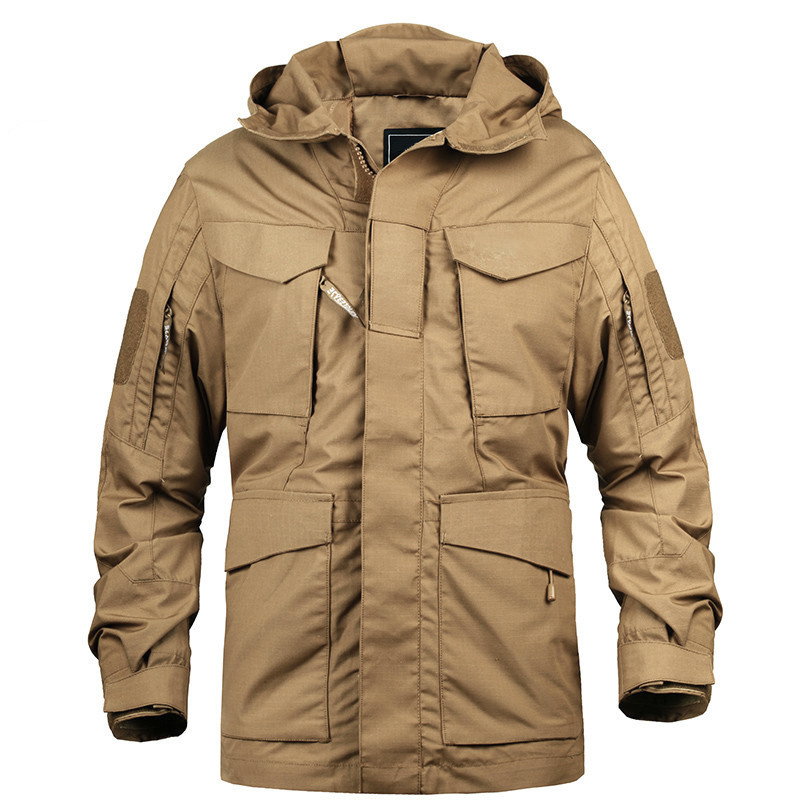Tactical Trench Coat Military Clothing Multi Pocket M65 Jacket for Men ...