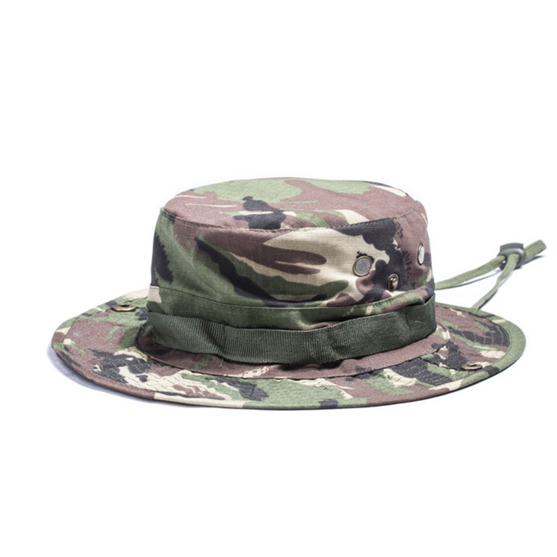 Camouflage Airsoft Sniper Boonie Hats Tactical Military Mens Summer Hat ...