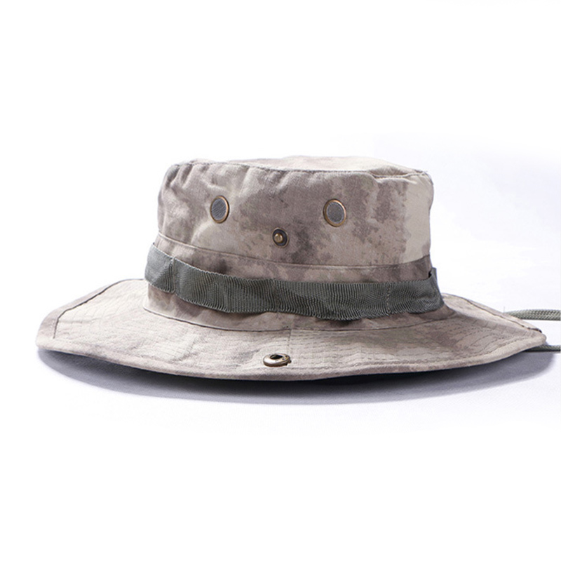 Camouflage Airsoft Sniper Boonie Hats Tactical Military Mens Summer Hat ...