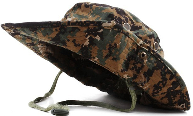 Tactical Airsoft Sniper Camouflage Boonie Hat Mens Army Militares ...