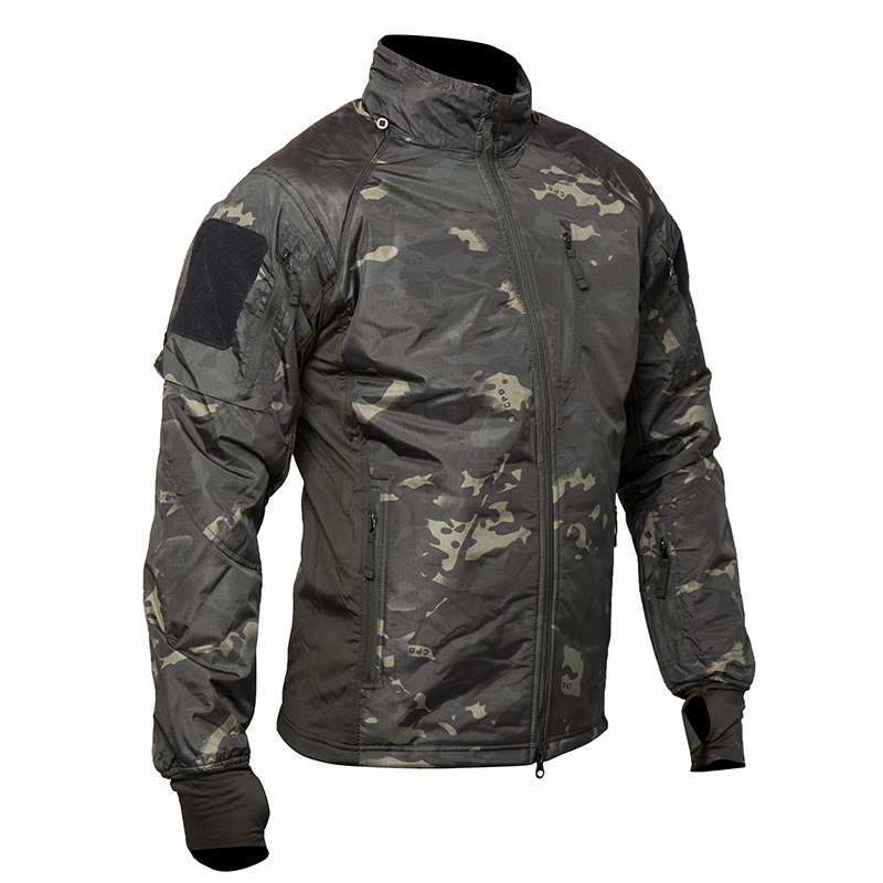 Men's Tactical Camouflage Fleece Jacket Lightweight Military Parka for ...