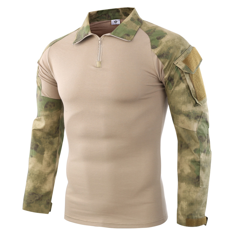 Camouflage Tactical Combat Shirt Military Airsoft Paintball Plus Size ...