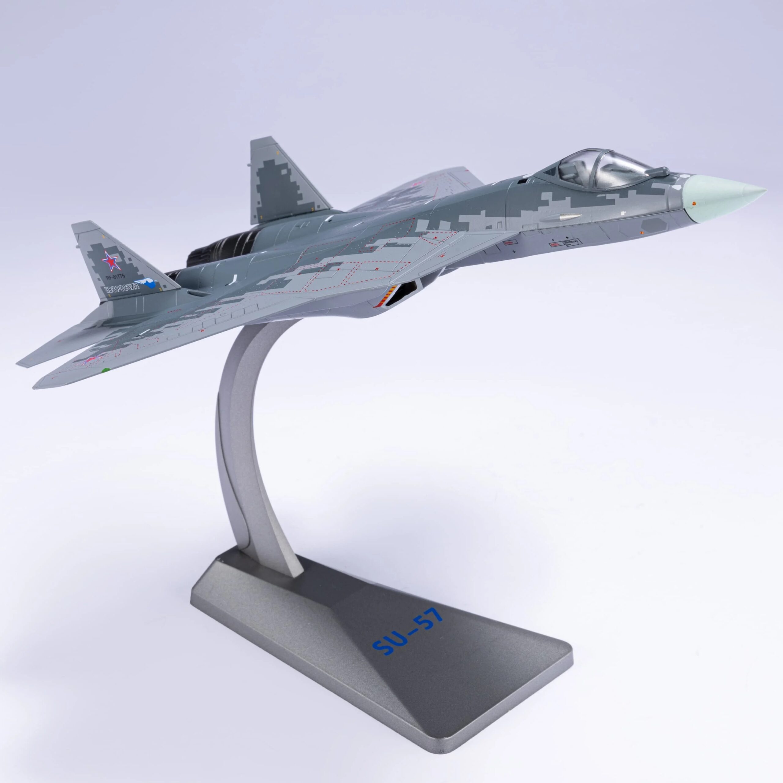 SU57 1 72 Metal Scale Model With Base Home Decor Toy Collector Gift